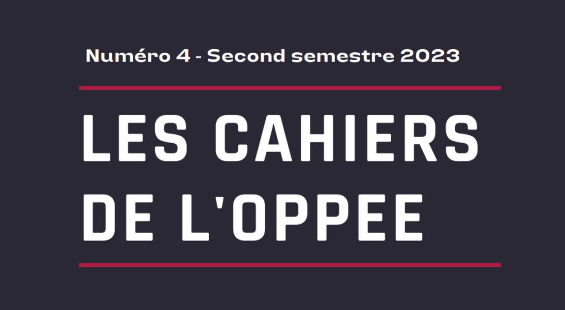 Publication du quatrième numéro des Cahiers de l'OPPEE